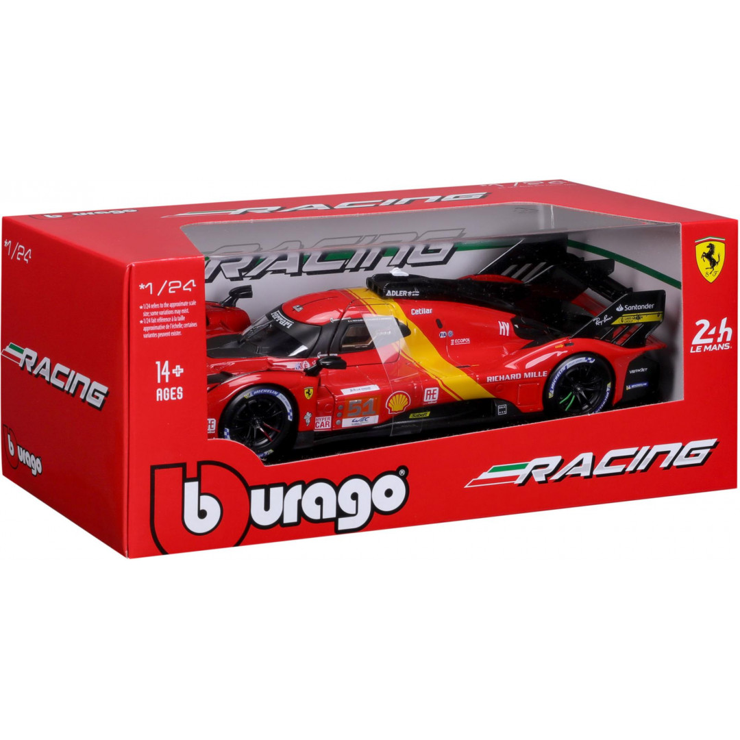 1:24 2023 Ferrari 499P le Mans Hyper Car 51 le Mans Winning