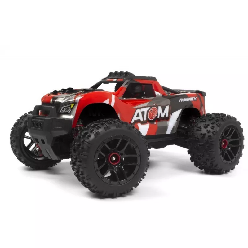 Maverick 1/18 Atom 4WD RC Monster Truck - Red - Afterpay