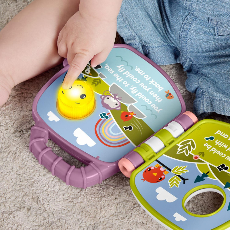 Fisher Price Purple Monkey Book - Afterpay Available!