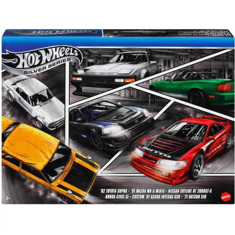 Hot Wheels Multipack Silver Series Assorted - Afterpay