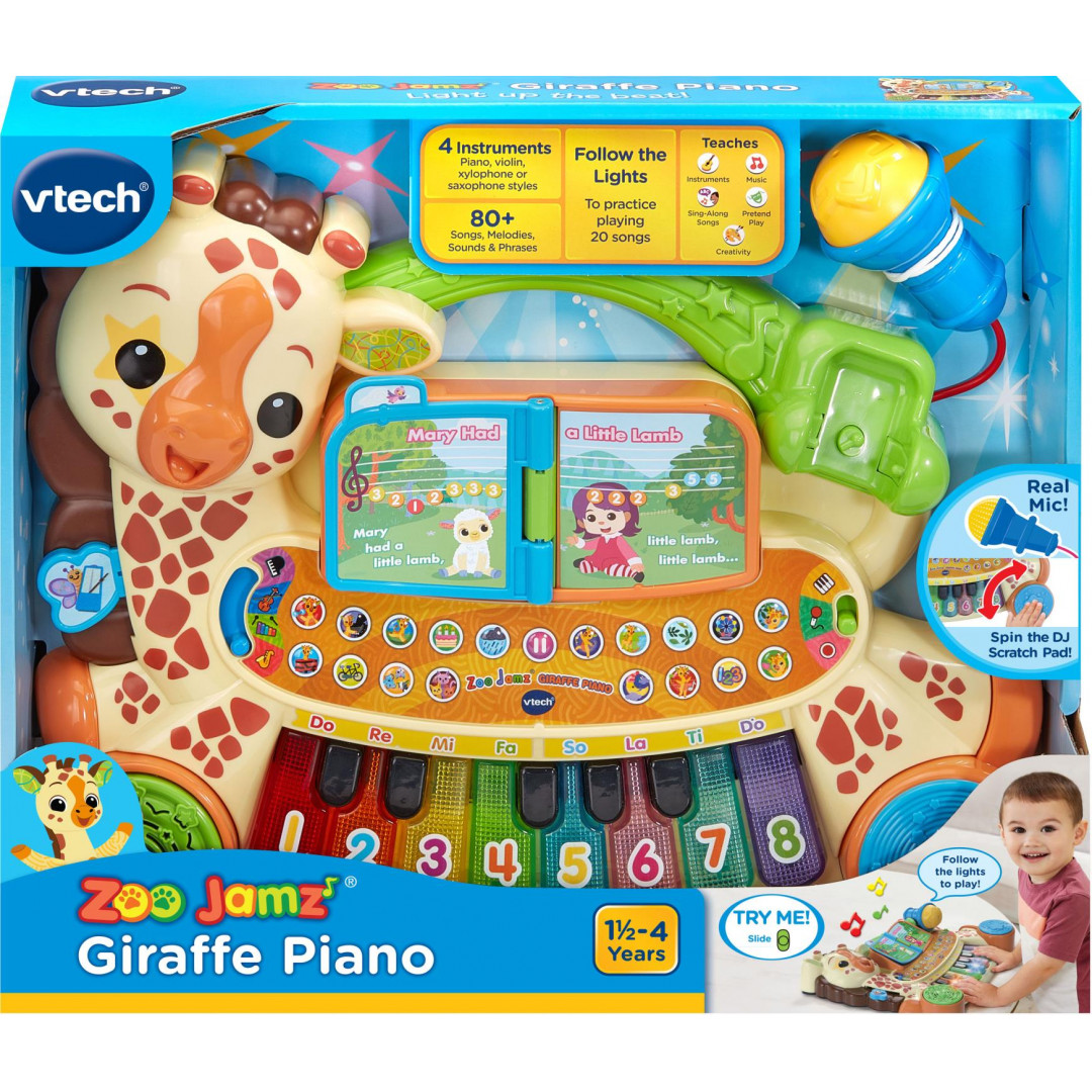 Vtech Zoojamz Giraffe Piano - Afterpay Available!