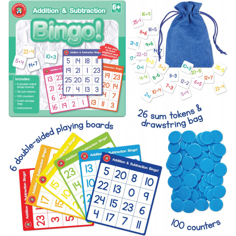 Addition & Subtraction Bingo - Afterpay Available!