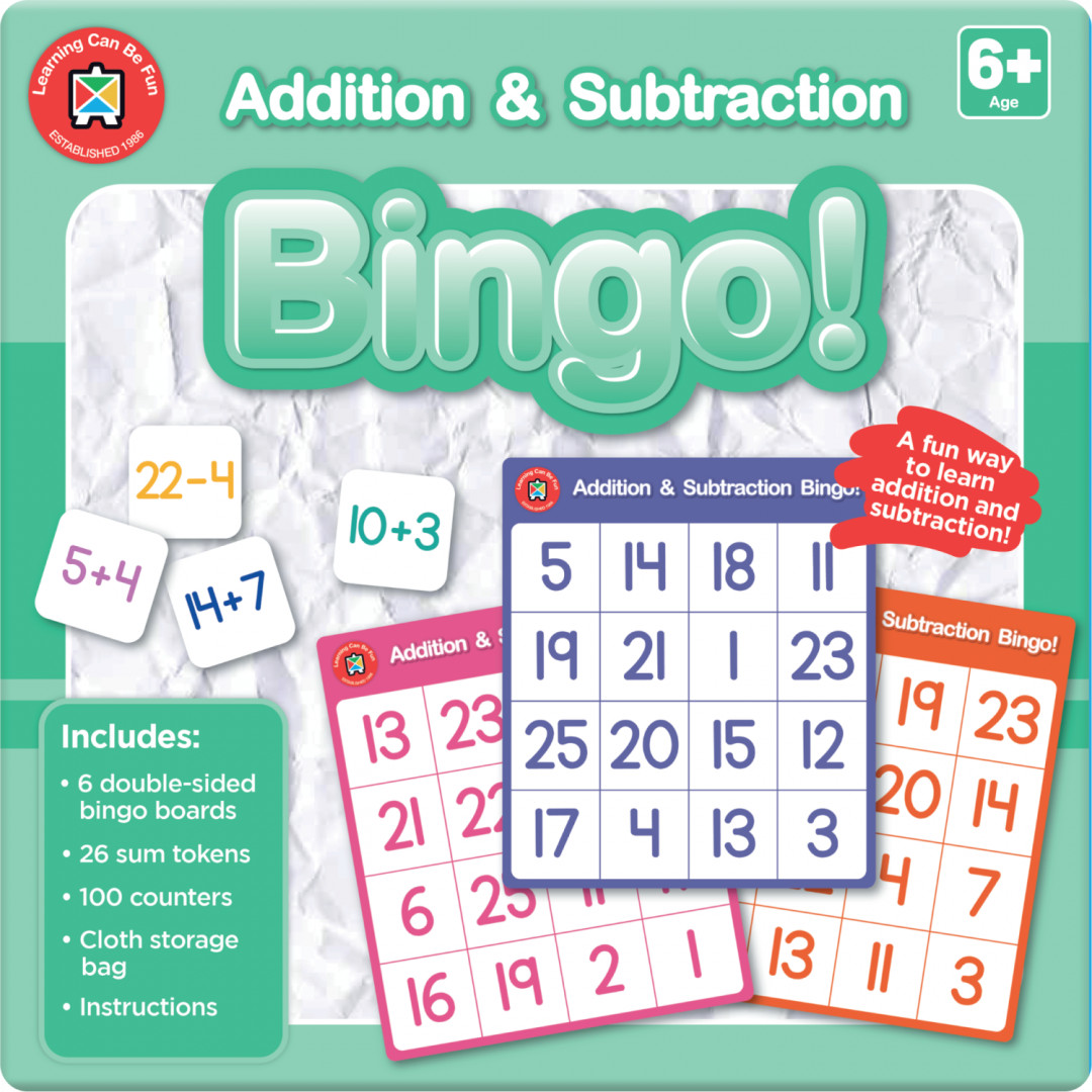 Addition & Subtraction Bingo - Afterpay Available!