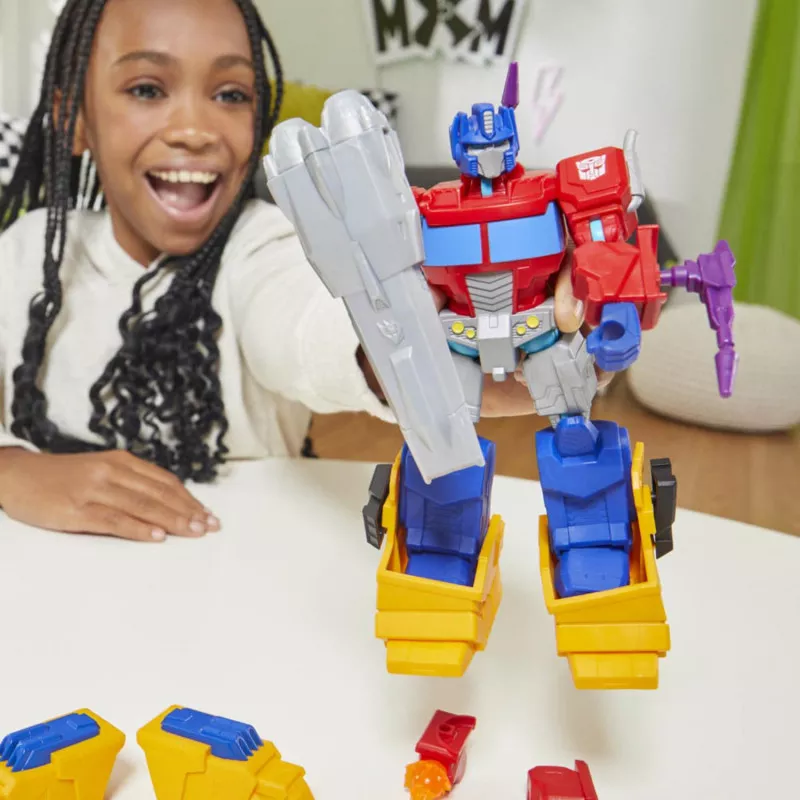 Transformers Mixmashers Dlx Figure Optimus Prime - Afterpay
