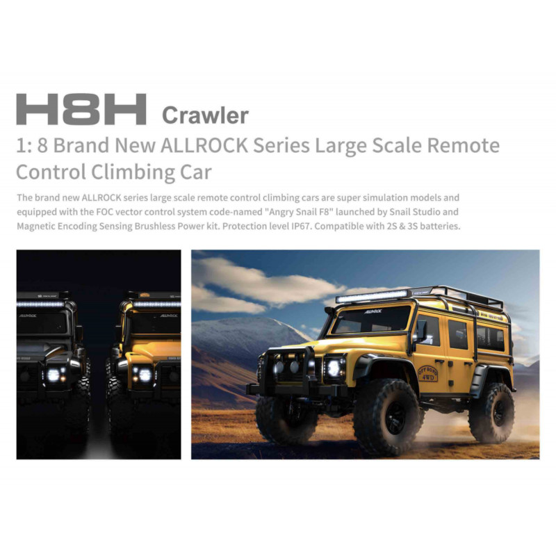 Mjx 1/8 Allrock 4Wd Brushless Rc Crawler (Blue) - Afterpay