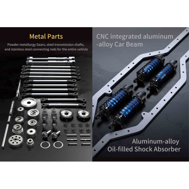 Mjx 1/8 Allrock 4Wd Brushless Rc Crawler (Blue) - Afterpay