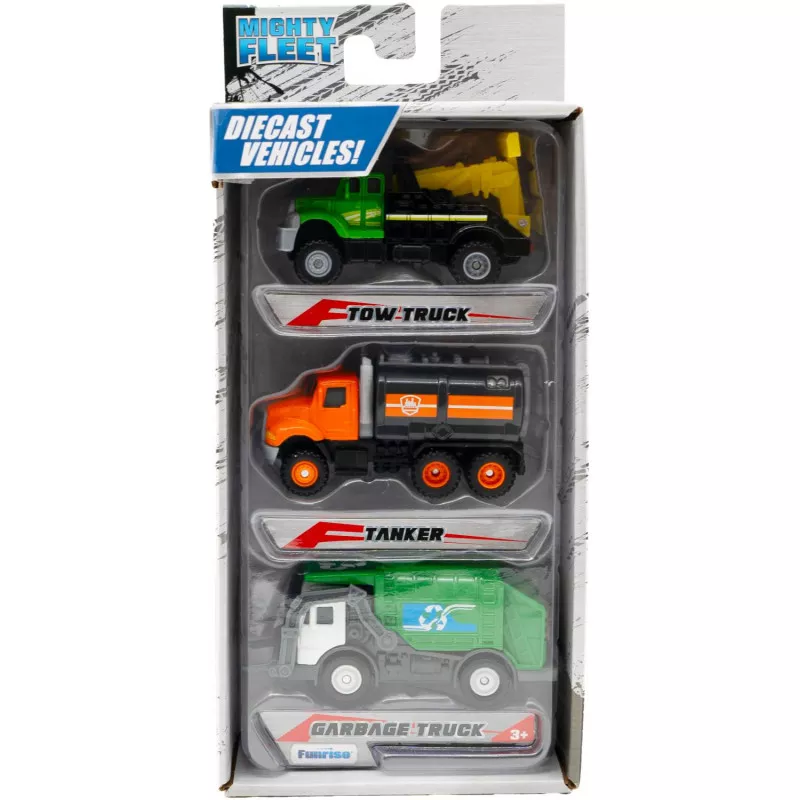 Mighty Fleet Diecast 3 Pk Assorted - Afterpay Available!