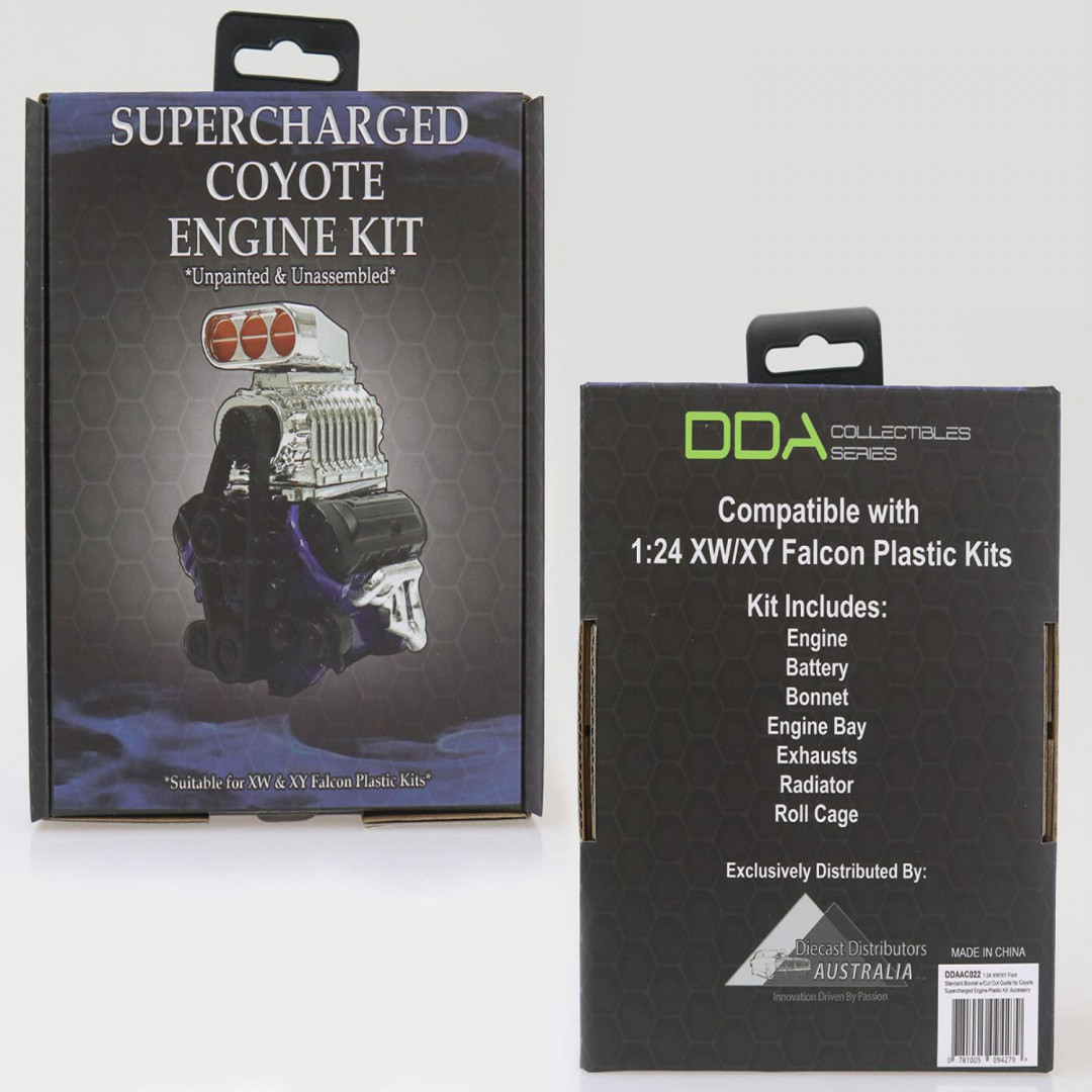 1:24 Xw/Xy Ford Standard Bonnet W/Cut Out Guide For Coyote