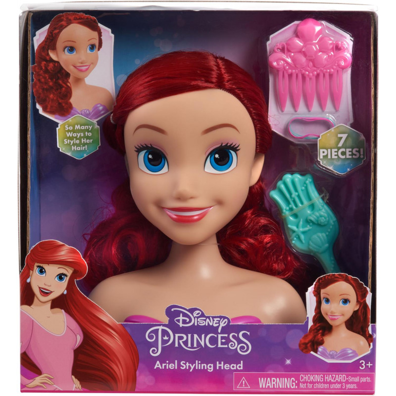 Disney Princess Mini Styling Heads Asst (Belle/ Ariel/