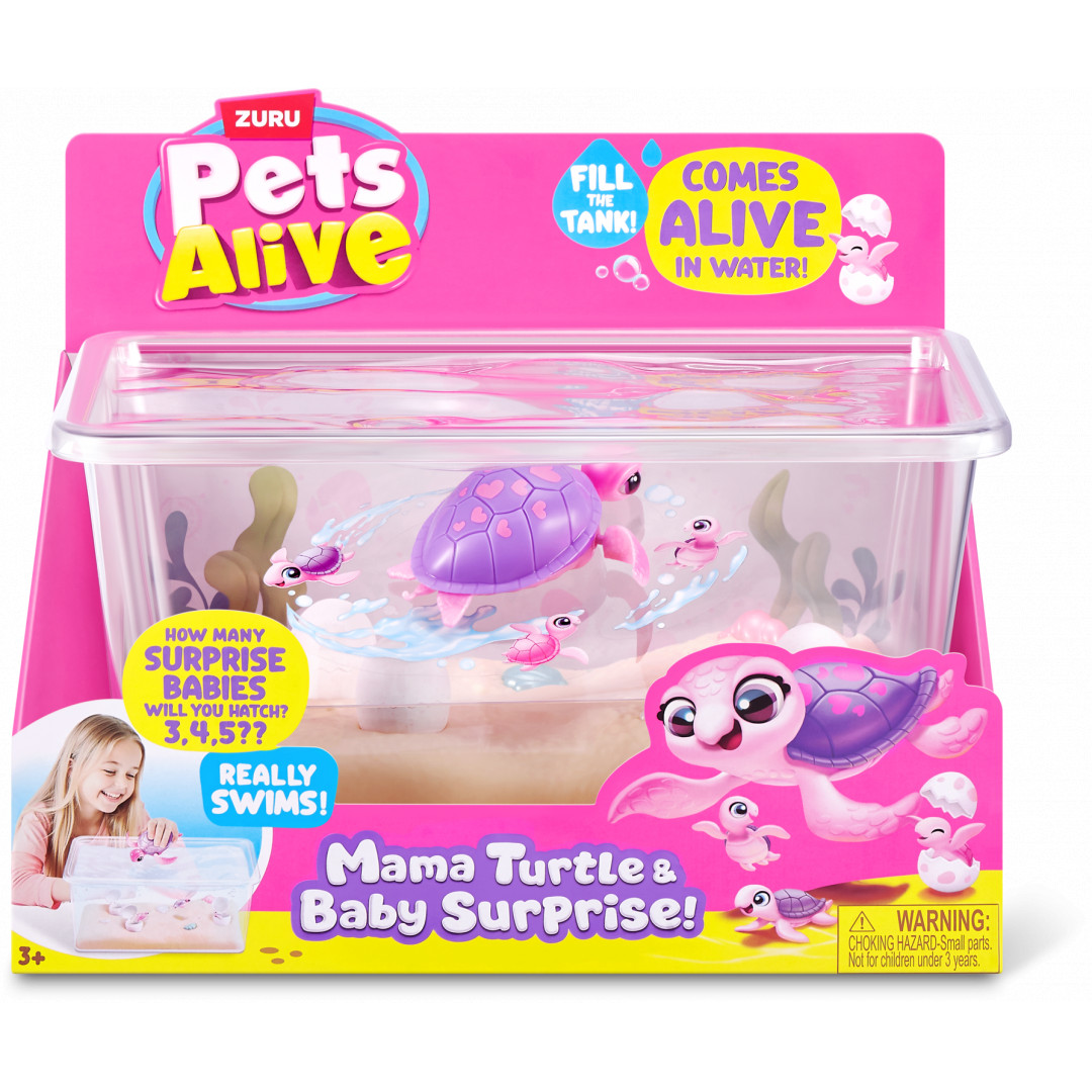 Zuru Pet's Alive Mama Turtle Surprise Playset - Afterpay