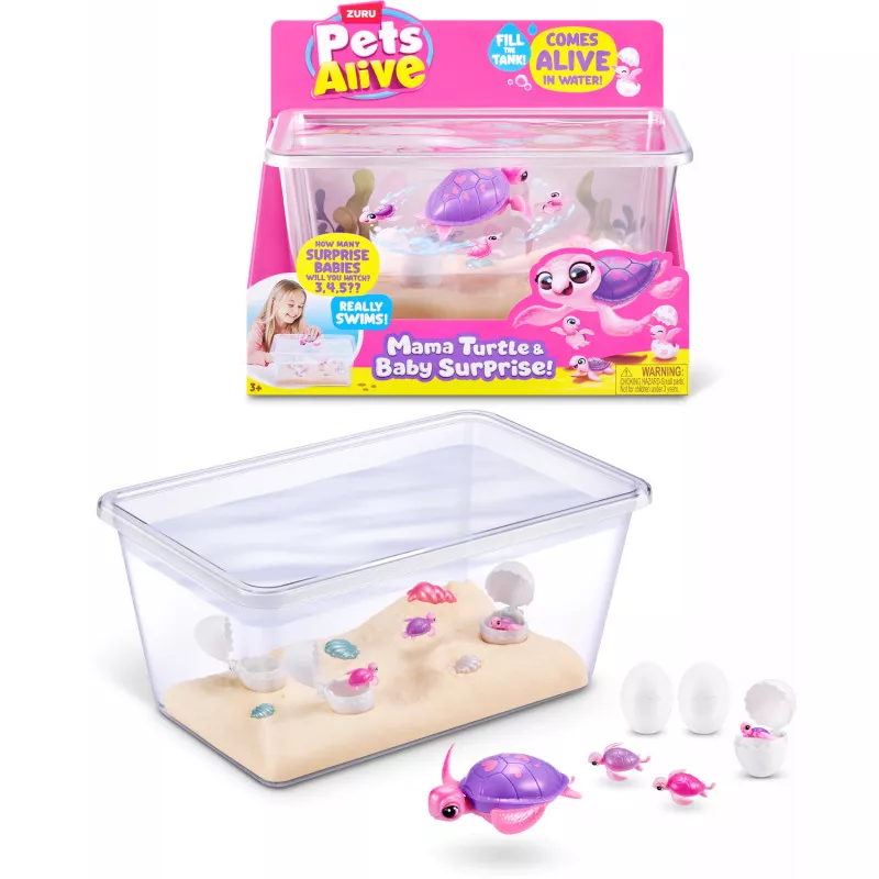 Zuru Pet's Alive Mama Turtle Surprise Playset - Afterpay