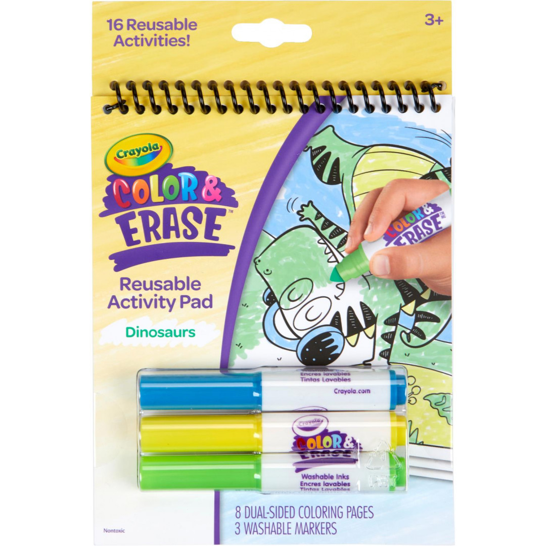 Crayola Color & Erase Reusable Activity Pad - Dinosaurs