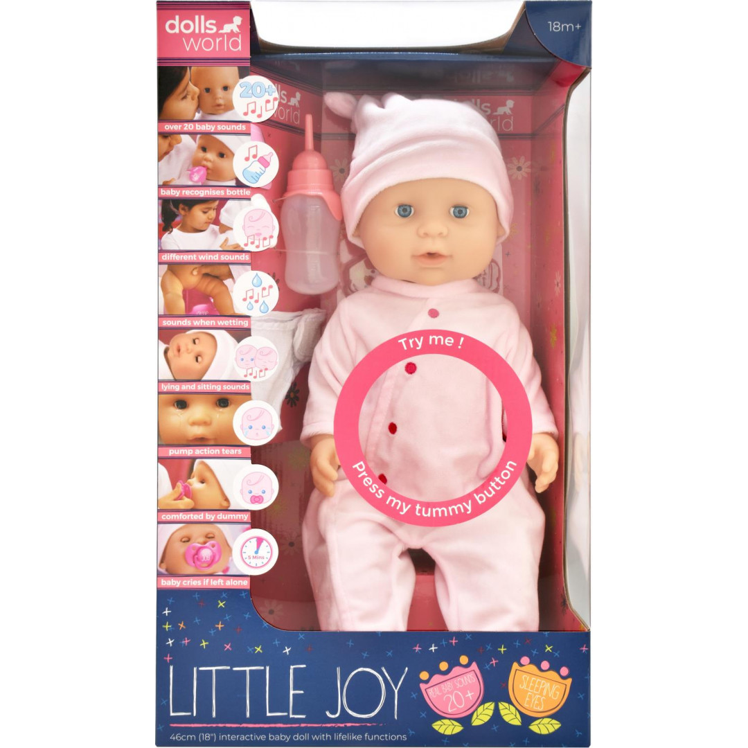 Dollsworld Baby Joy 46cm / 18" Bathable Interactive