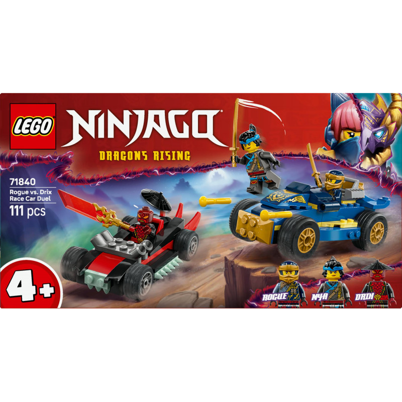 LEGO Ninjago Rogue vs. Drix Race Car Duel 71840 - Afterpay