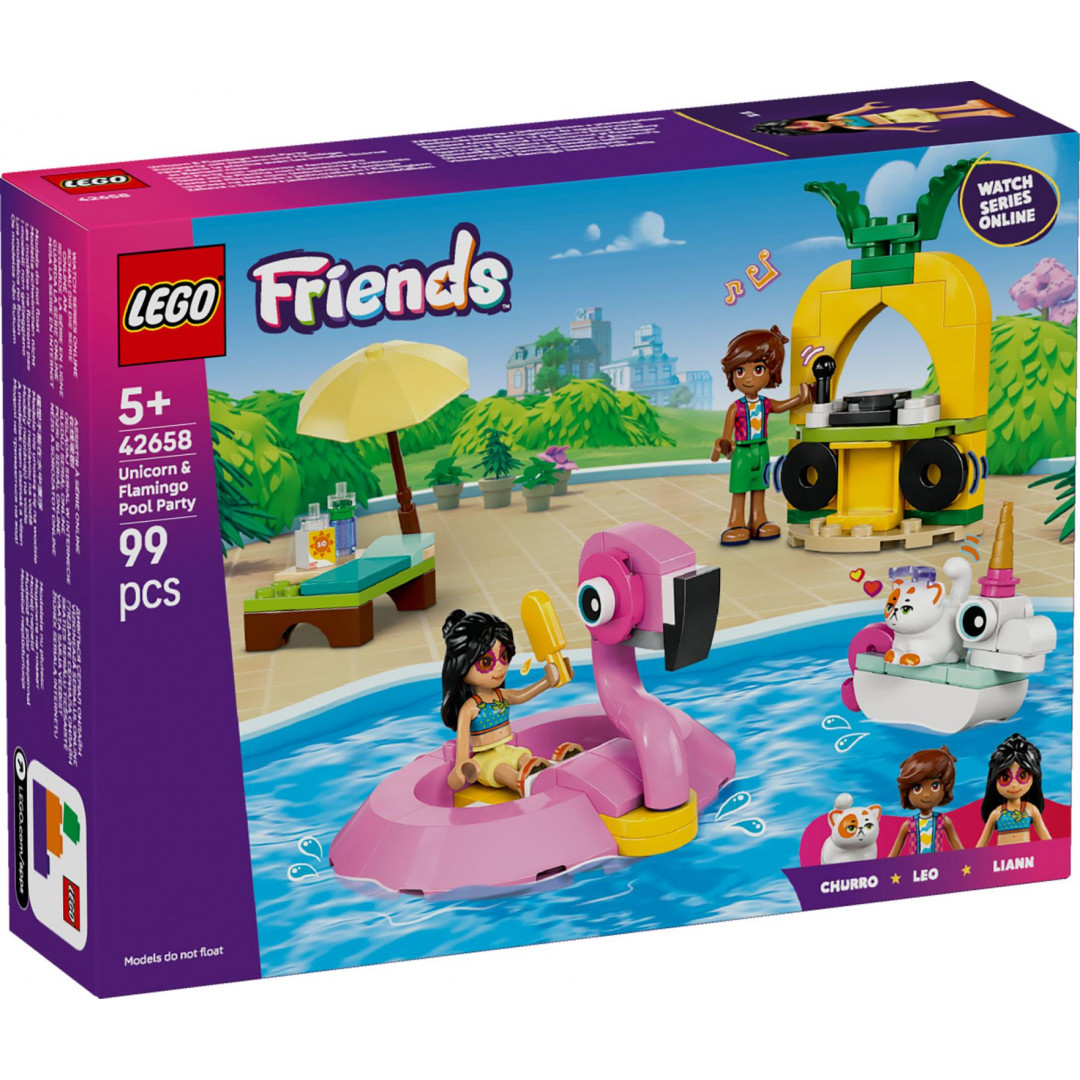 LEGO LEGO Friends Unicorn & Flamingo Pool Party 42658