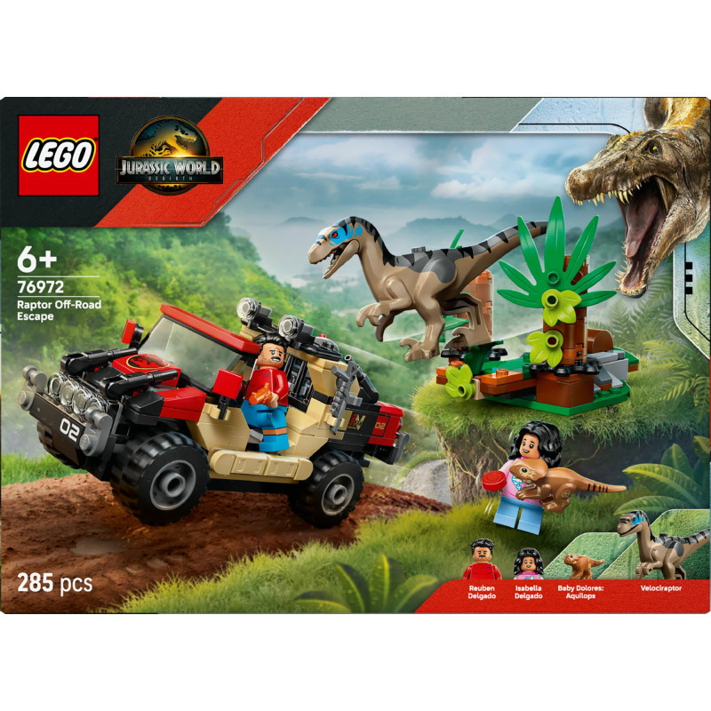 LEGO Jurassic World Raptor Off-Road Escape 76972 - Afterpay