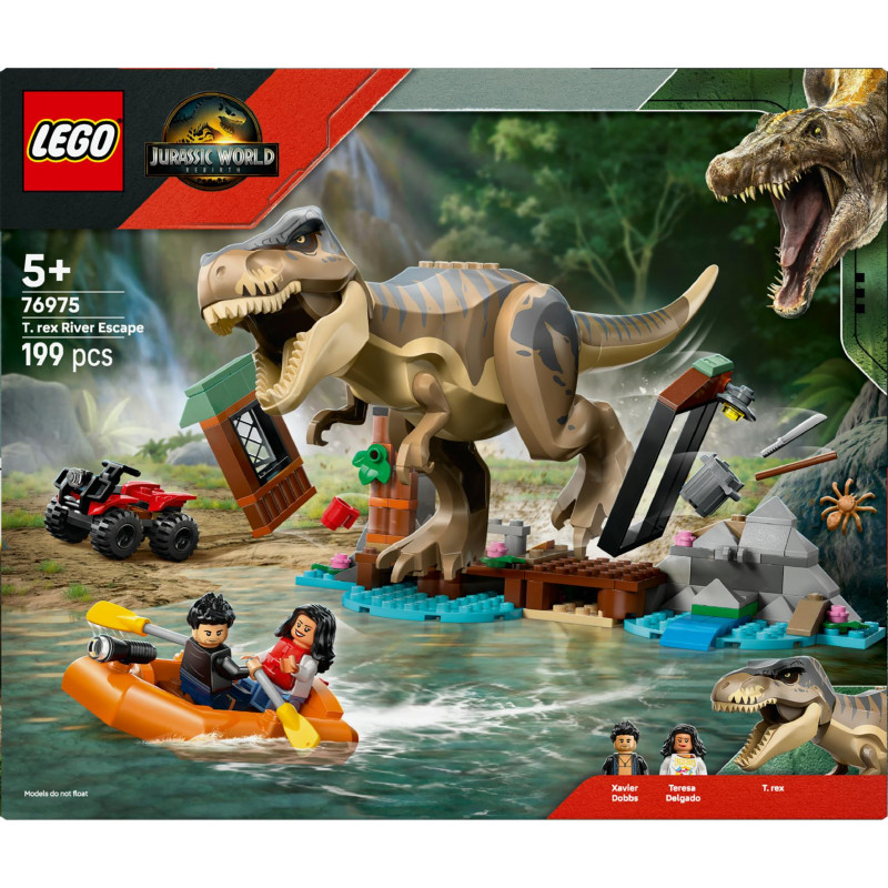 LEGO Jurassic World T. rex River Escape 76975 - Afterpay