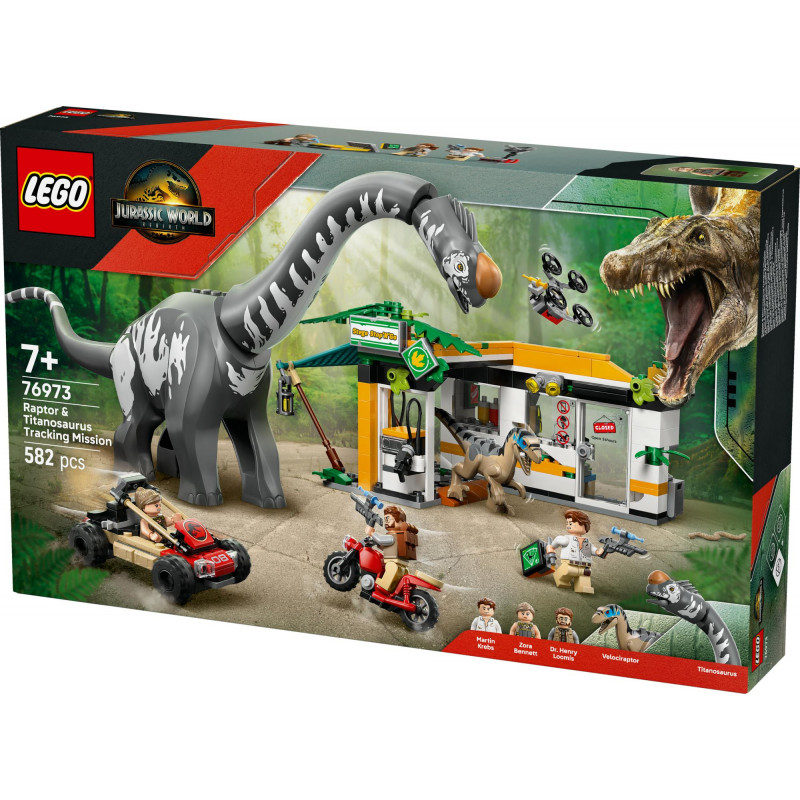 LEGO Jurassic World Raptor & Titanosaurus Tracking Mission