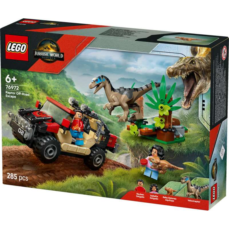 LEGO Jurassic World Raptor Off-Road Escape 76972 - Afterpay