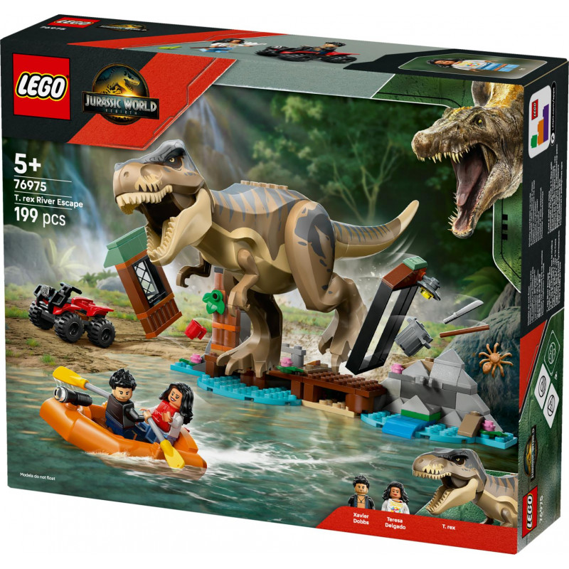 LEGO Jurassic World T. rex River Escape 76975 - Afterpay