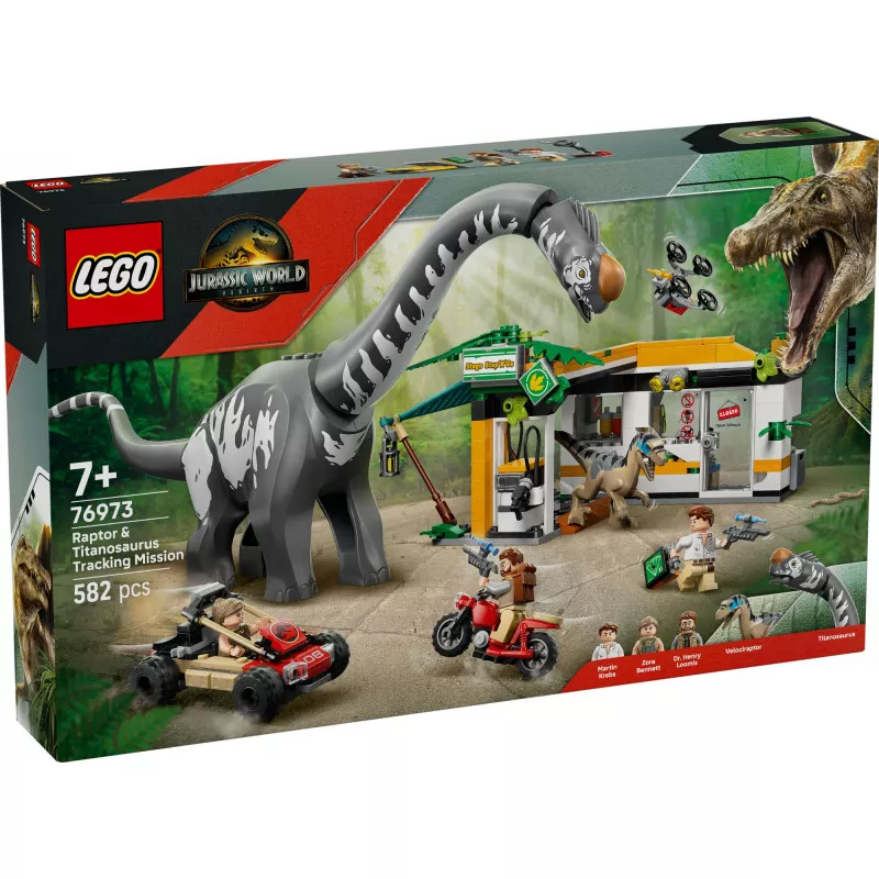 LEGO Jurassic World Raptor & Titanosaurus Tracking Mission