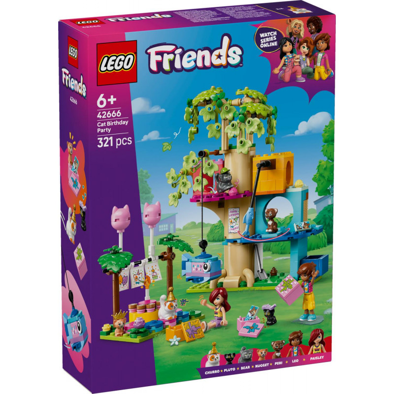 LEGO LEGO Friends Cat Birthday Party & Tree House 42666