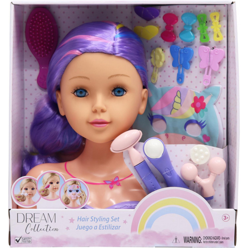 Gigo Large Hair Head Styling Play Set Assorted - Afterpay