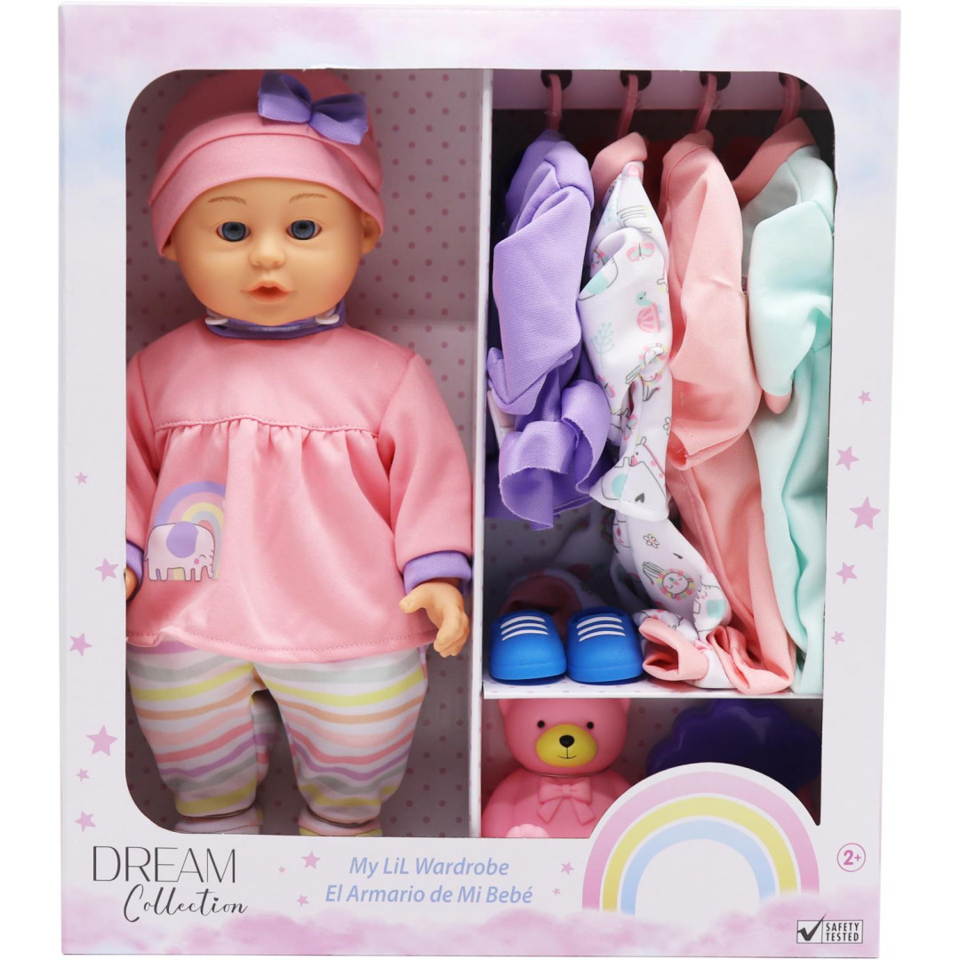 Gigo 14" My Lil Wardrobe Doll & Clothes Play Set - Afterpay