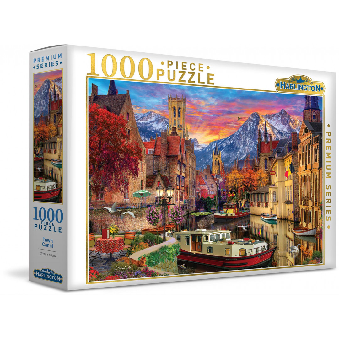 Harlington 1000Pce Puzzle - Town Canal - Afterpay Available!