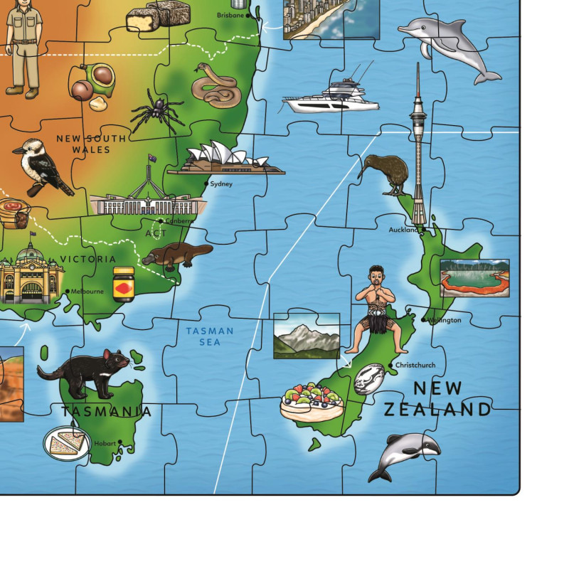 Orchard Jigsaw - Map Of Australia & New Zealand - Afterpay