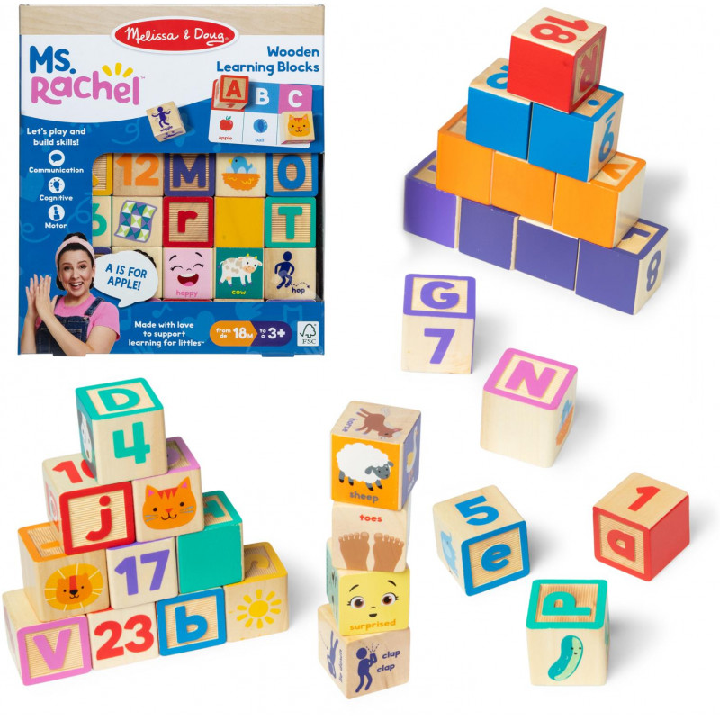 Melissa & Doug - Ms. Rachel Blocks + Activity Cards