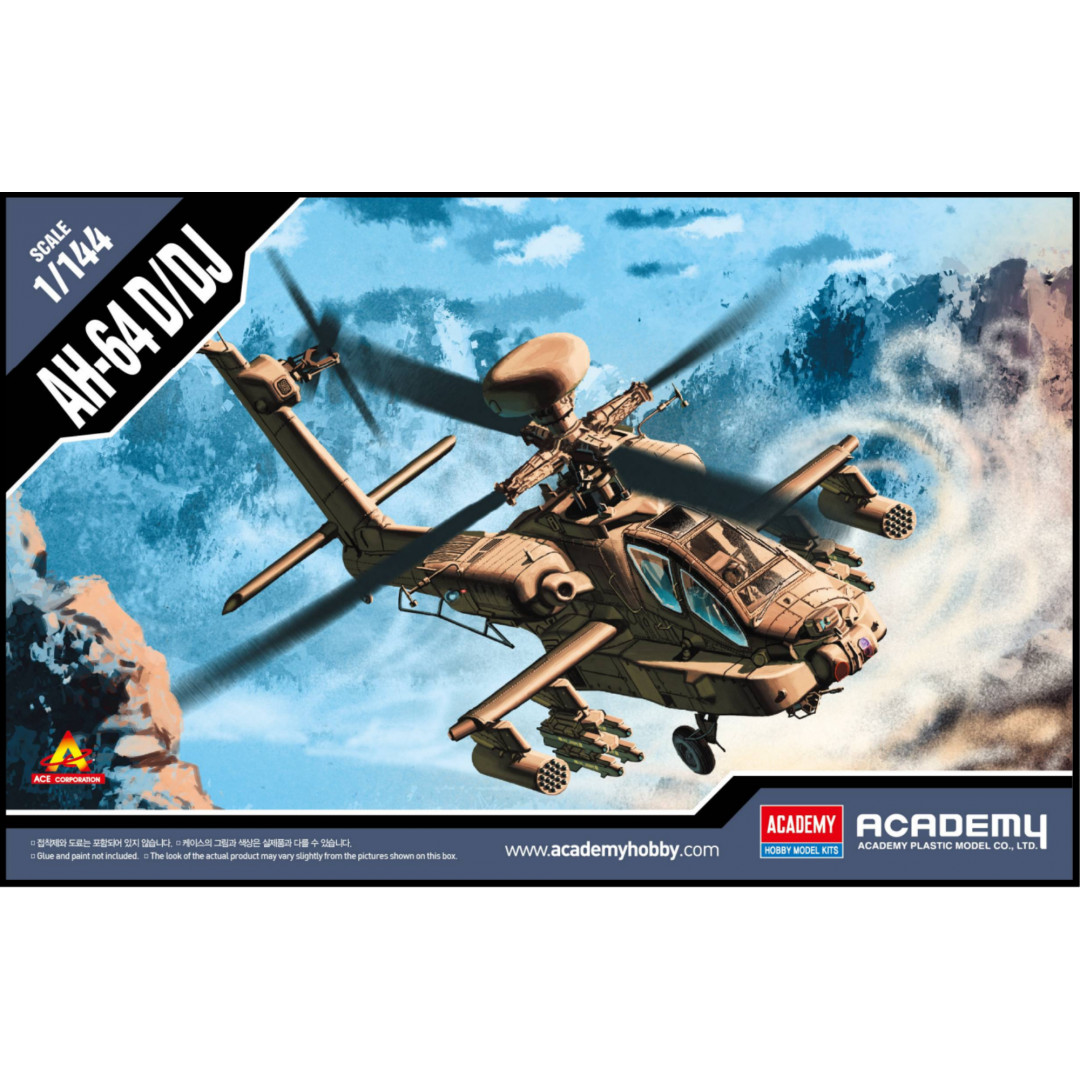 Academy 1/144 Ah-64D/Dj "Longbow" Plastic Model Kit *Aust