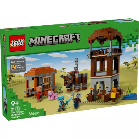 Lego Minecraft The Pillager Outpost And Ravager 21278