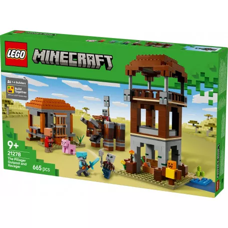 Lego Minecraft The Pillager Outpost And Ravager 21278