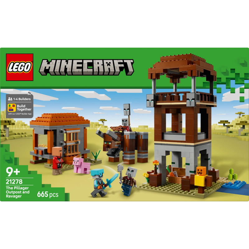 Lego Minecraft The Pillager Outpost And Ravager 21278