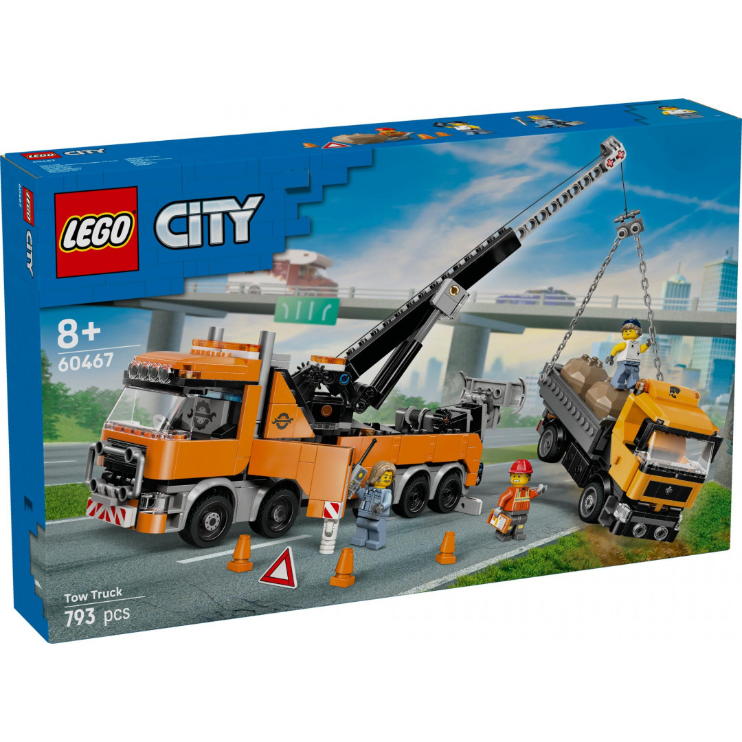 Lego City Heavy-Duty Recovery Tow Truck With Crane 60467