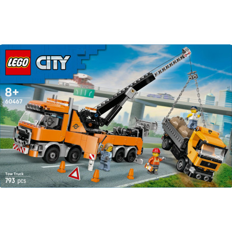 Lego City Heavy-Duty Recovery Tow Truck With Crane 60467