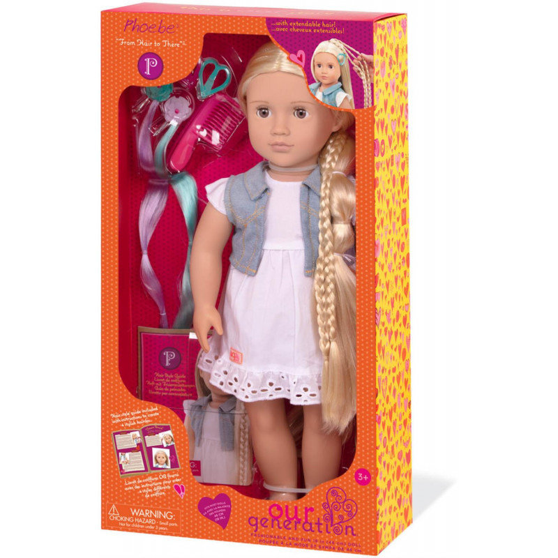 Our Generation Phoebe 18-Inch Hair Play Doll - Afterpay
