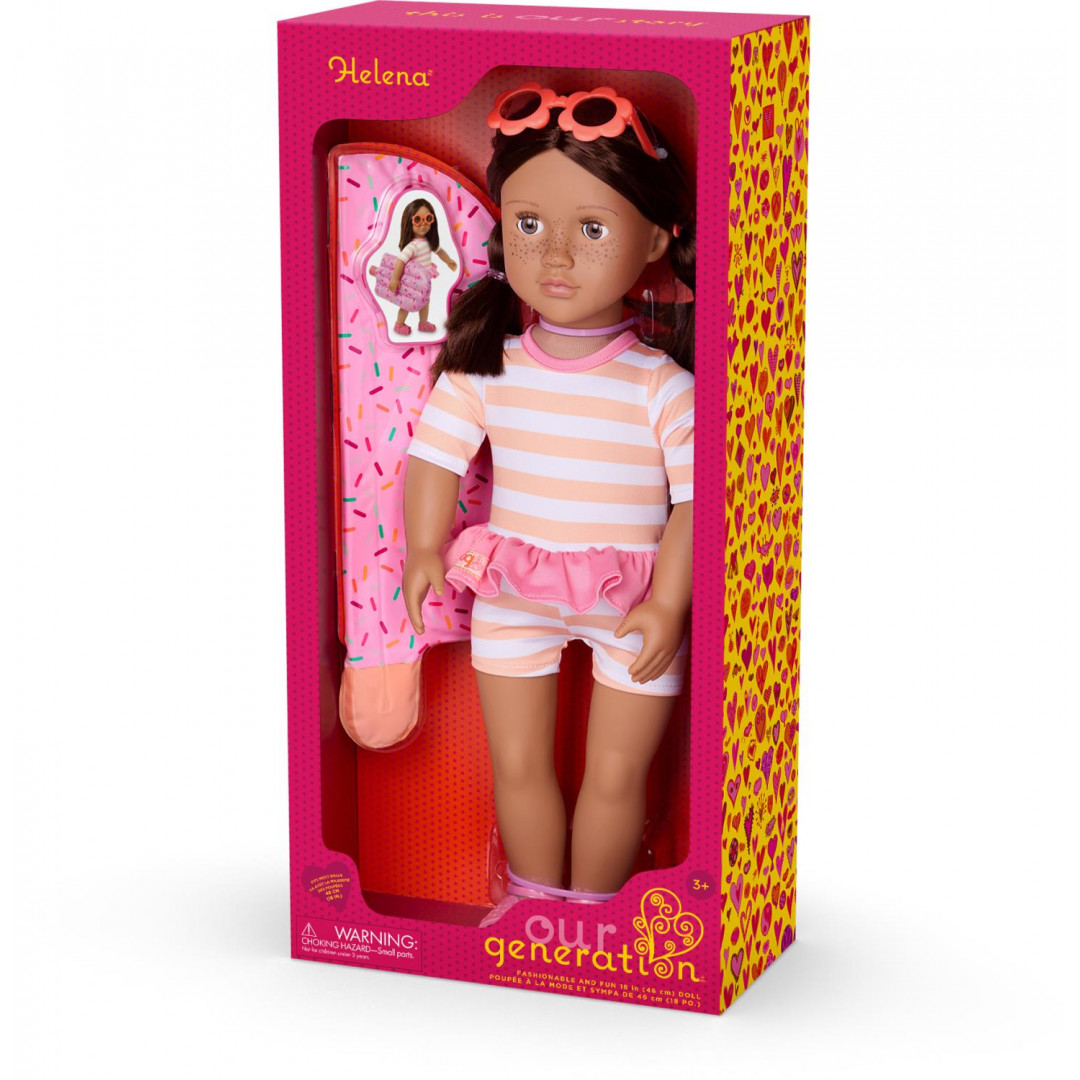 Our Generation Helena 18-Inch Doll With Swimsuit