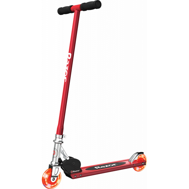Razor S Scooter Lighted Folding -Red - Afterpay Available!