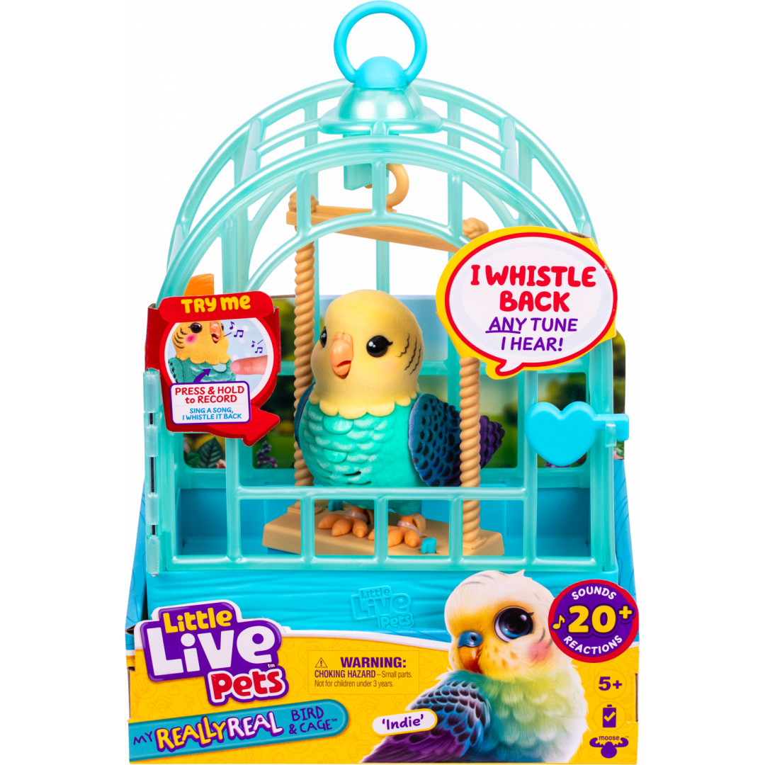 Little Live Pets My Really Real Bird & Cage Asstd