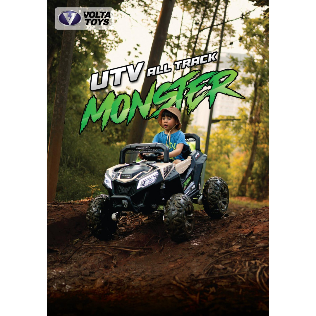 Volta 24 Volt Monster 4X4, Brown Colour - Afterpay