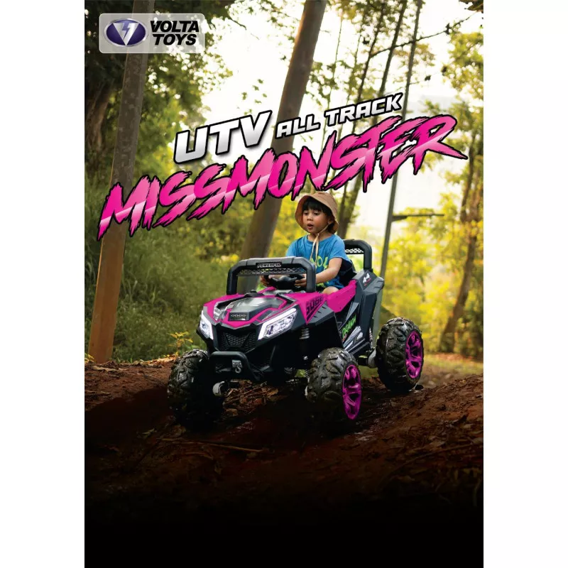 Volta 24 Volt Miss Monster 4X4, Pink Colour - Afterpay