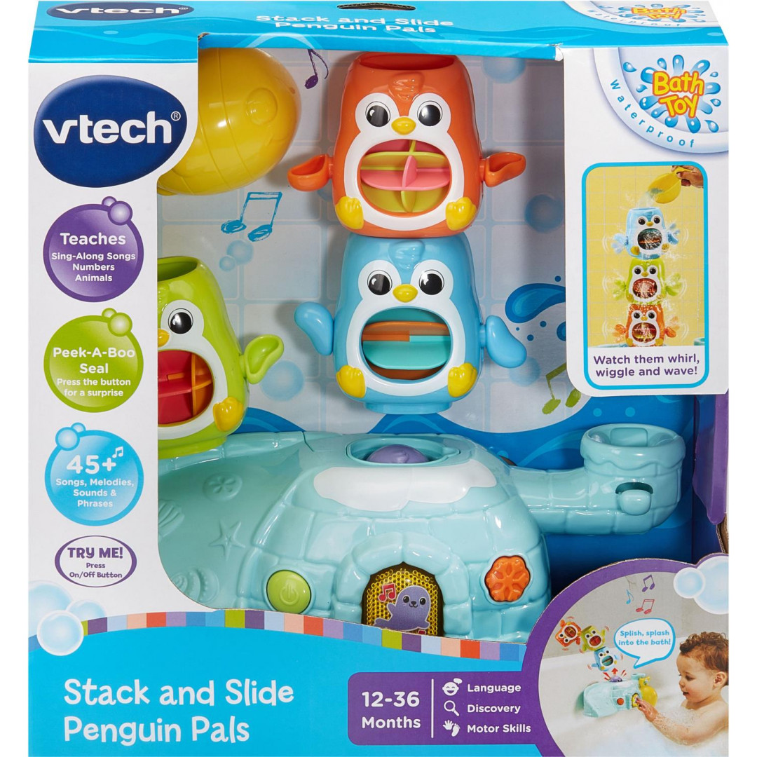 Vtech Stack And Slide Penguin Pals - Afterpay Available!