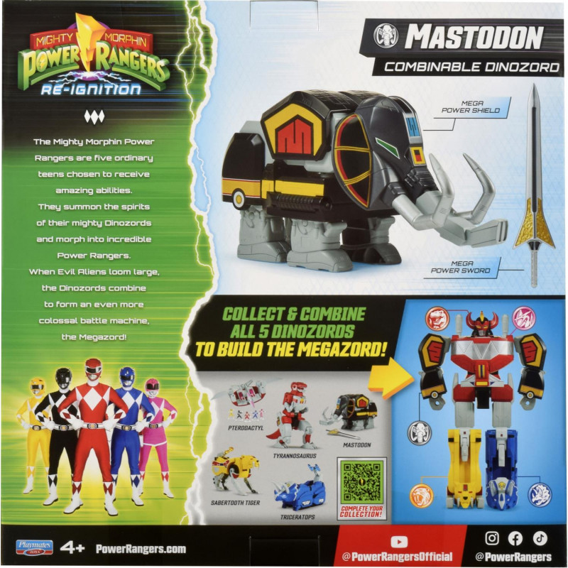 Power Rangers Mastodon Combinable Dinozord - Afterpay