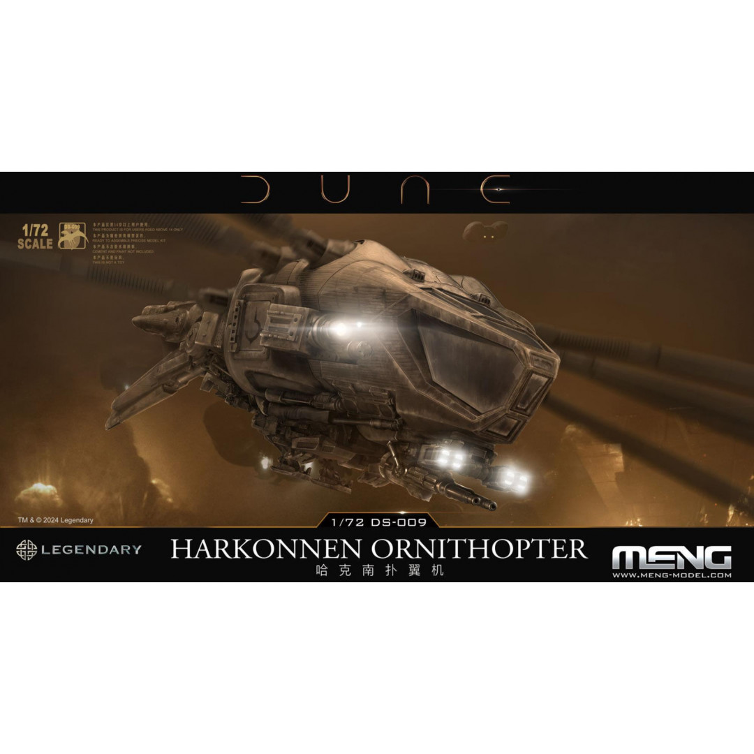 Meng 1/72 Dune Harkonnen Ornithopter Plastic Model Kit