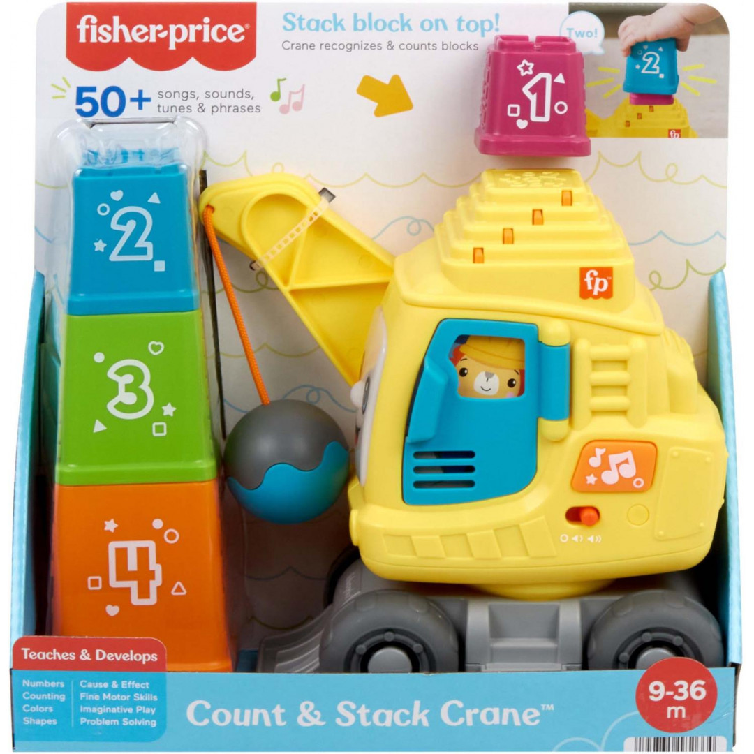 Fisher Price Count & Stack Crane - Afterpay Available!