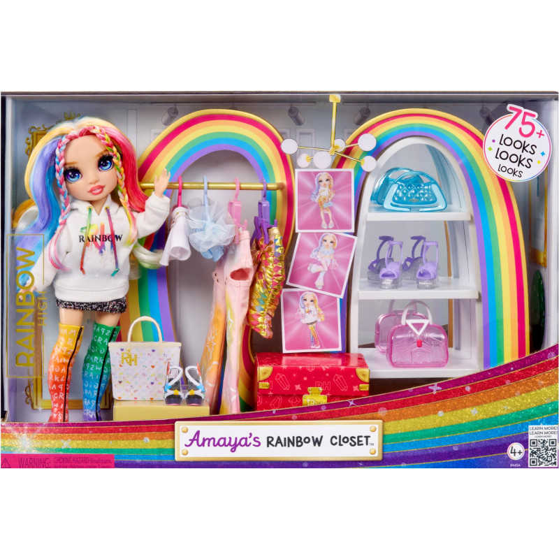 Rainbow High Amaya's Rainbow Closet Playset - Afterpay