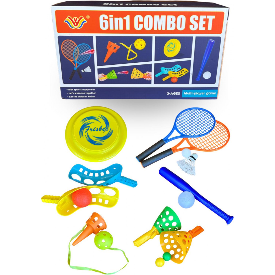 6 In 1 Combo Outdoor Game Set - Afterpay Available!
