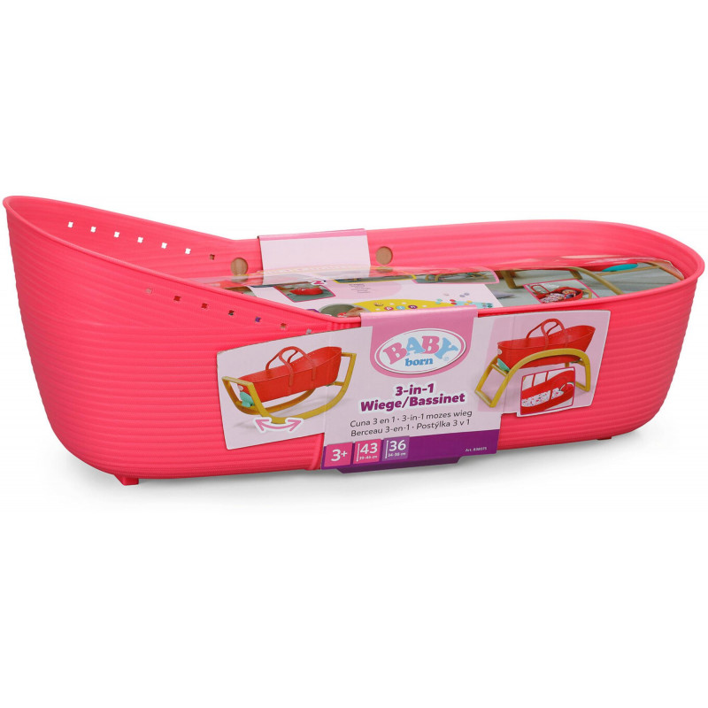 Baby Born 3 In 1 Bassinet Pinplay - Afterpay Available!